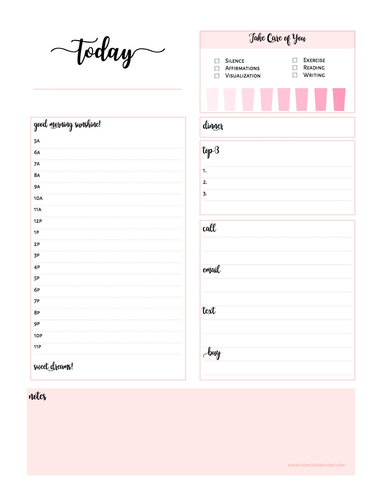 How Plan Your Day for Maximum Efficiency w FREE Printable • Honey We're ...
